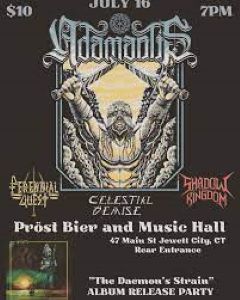 Adamantis – The Daemon’s Strain Album Release Party at Prost Bier and ...